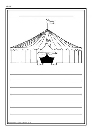 Circus Tent Page Border