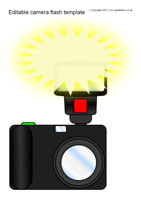 Camera With Flash Cartoon