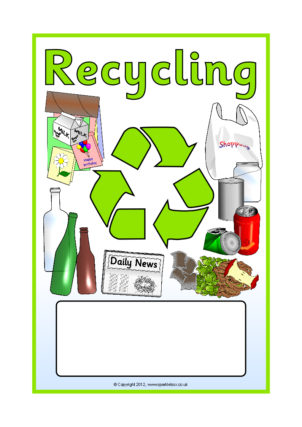Recycling Signs For Kids