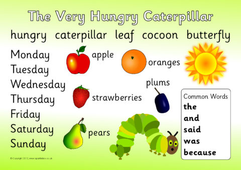 The Very Hungry Caterpillar Cocoon Printable The Very Hungry