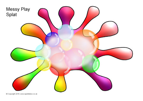 Editable Messy Play Splat Templates (SB12348) - SparkleBox