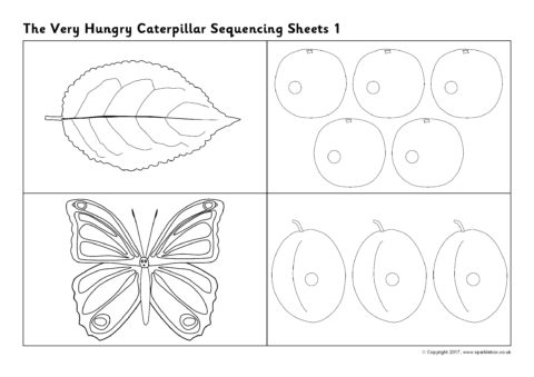 The Very Hungry Caterpillar Printables Sequencing