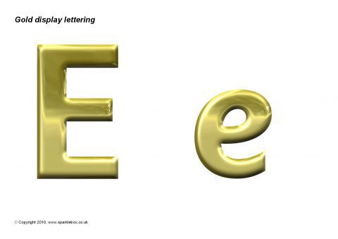 Gold Display Lettering (SB3081) - SparkleBox