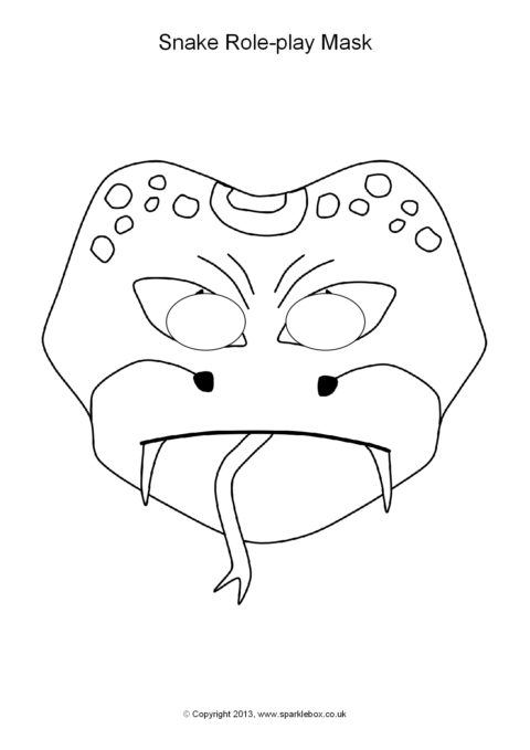 Snake Mask Template